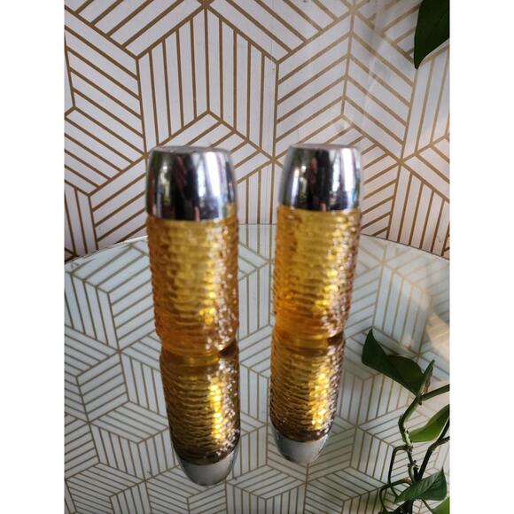 Dining | Vintage Anchor Hocking Amber Soreno Salt And Pepper Shakers ...